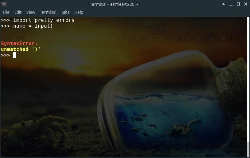 Tooling Tuesday: Pretty Errors in Python